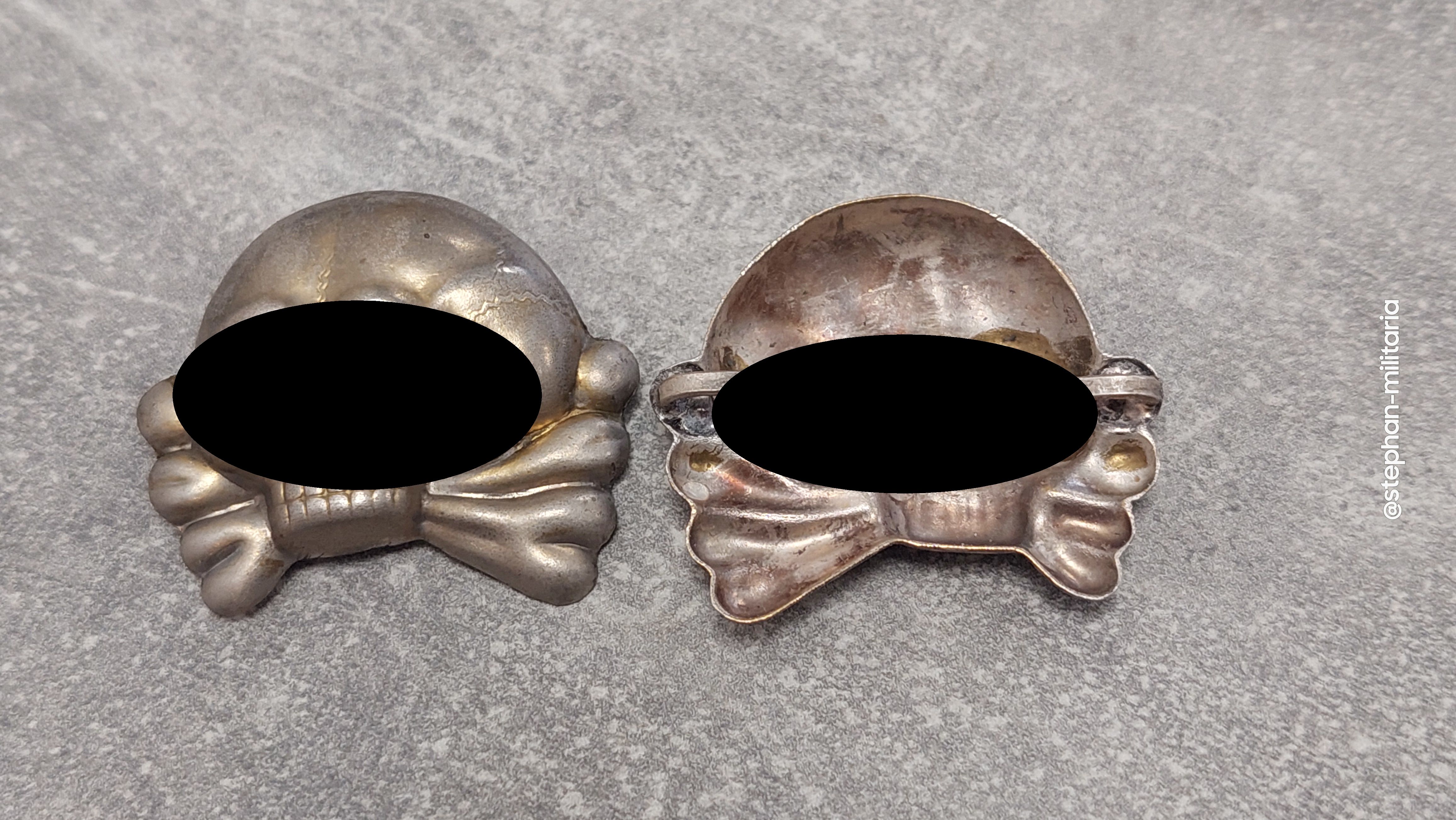 Wehrmacht Totenkopf Heer Panzertruppe Metall für die Schirmmütze ...