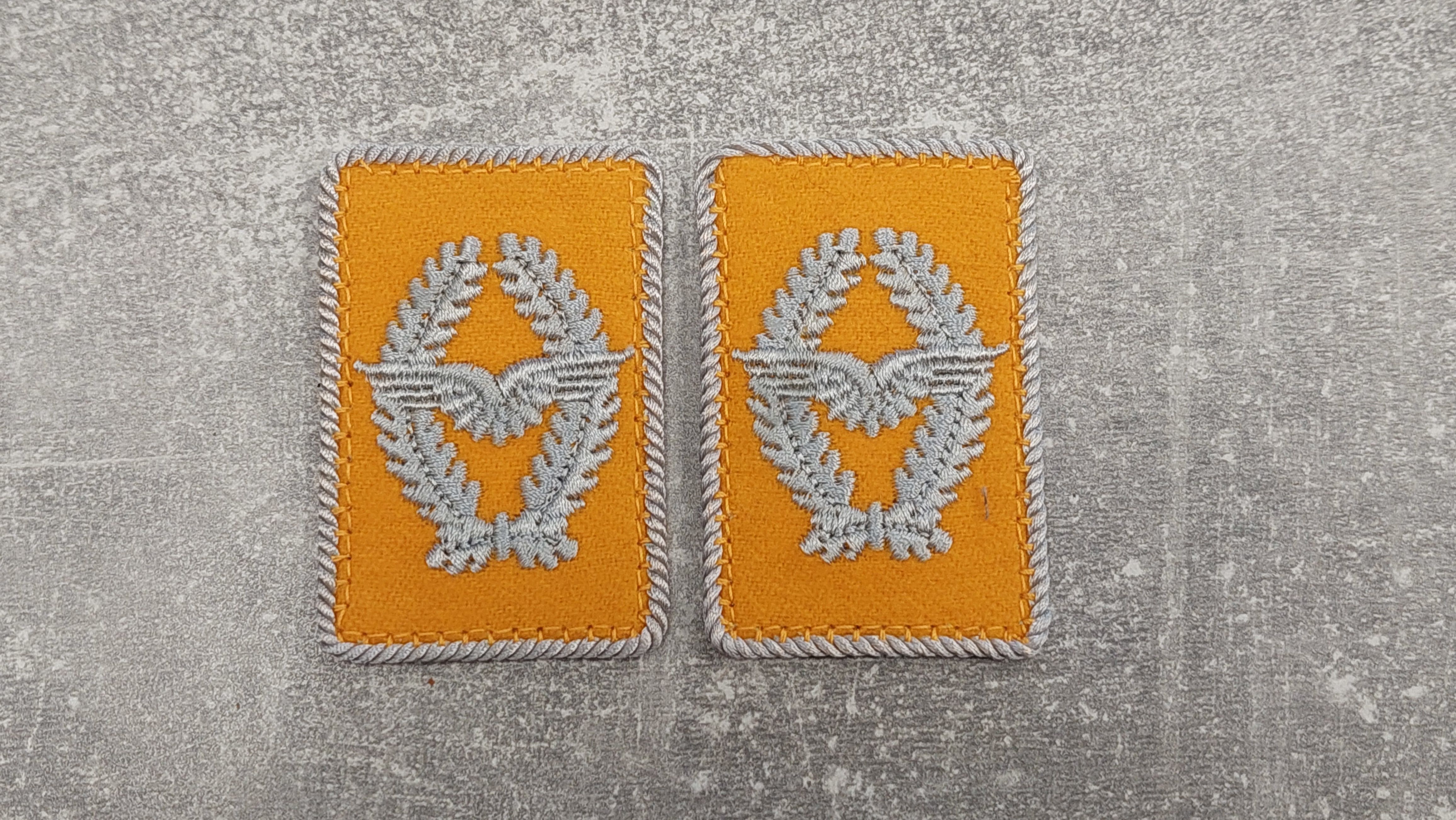 Bundeswehr Kragenspiegel Luftwaffe Mannschaften bis Unteroffiziere maschinengestickt | stephan ...